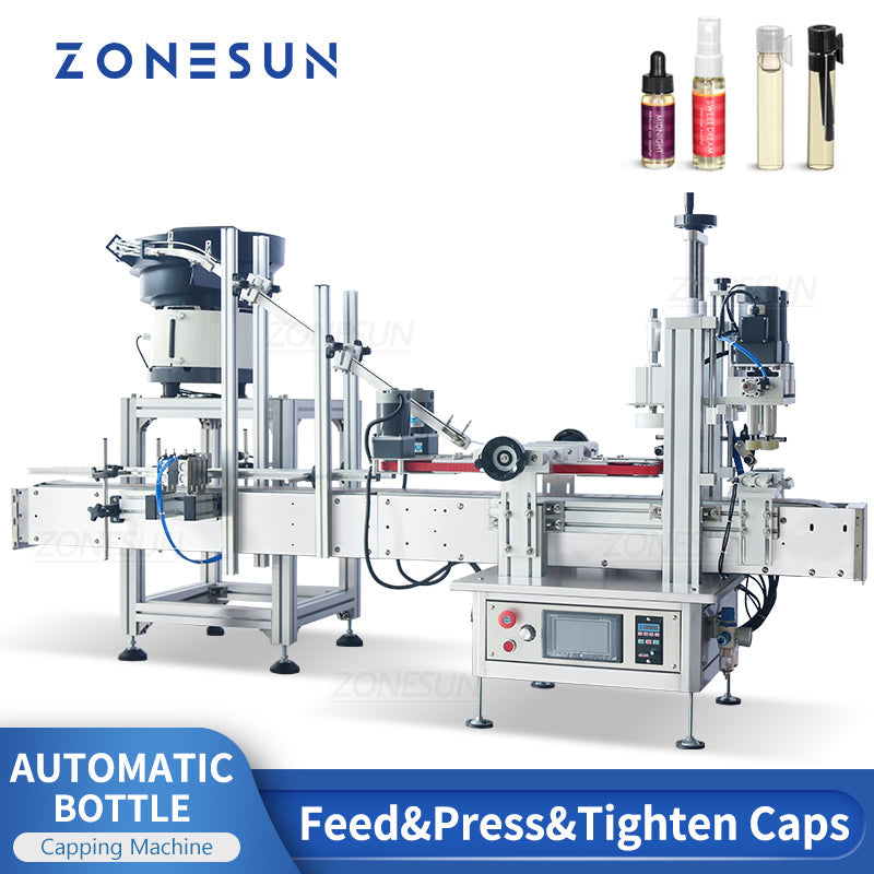 ZONESUN ZS-XG1870P Automatic Capping Machine with Cap Unscrambler – Zonesun Mall