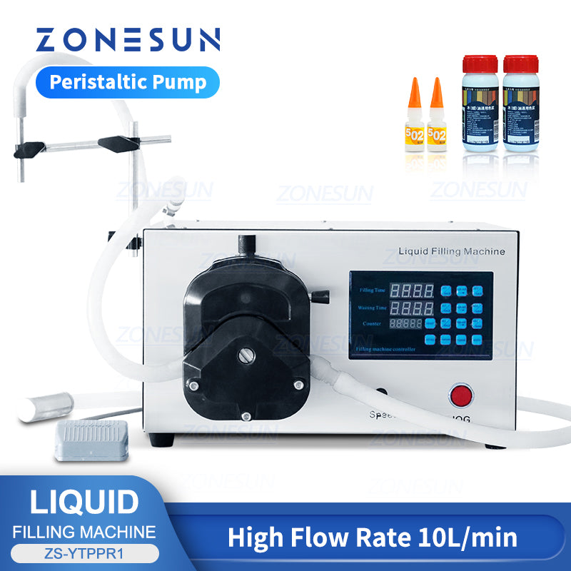 ZONESUN ZS-YTPPR1 Semi-Automatic Peristaltic Pump Filling Machine ...